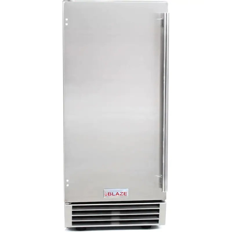Blaze 50 Lb. 15-Inch Outdoor Rated Ice Maker With Gravity Drain - BLZ ...